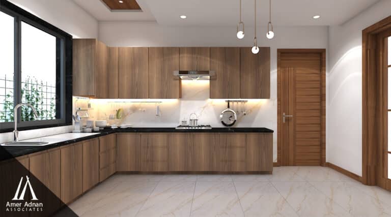6 Popular Kitchen Layout Designs in Pakistan | Providing Design & 3D ...
